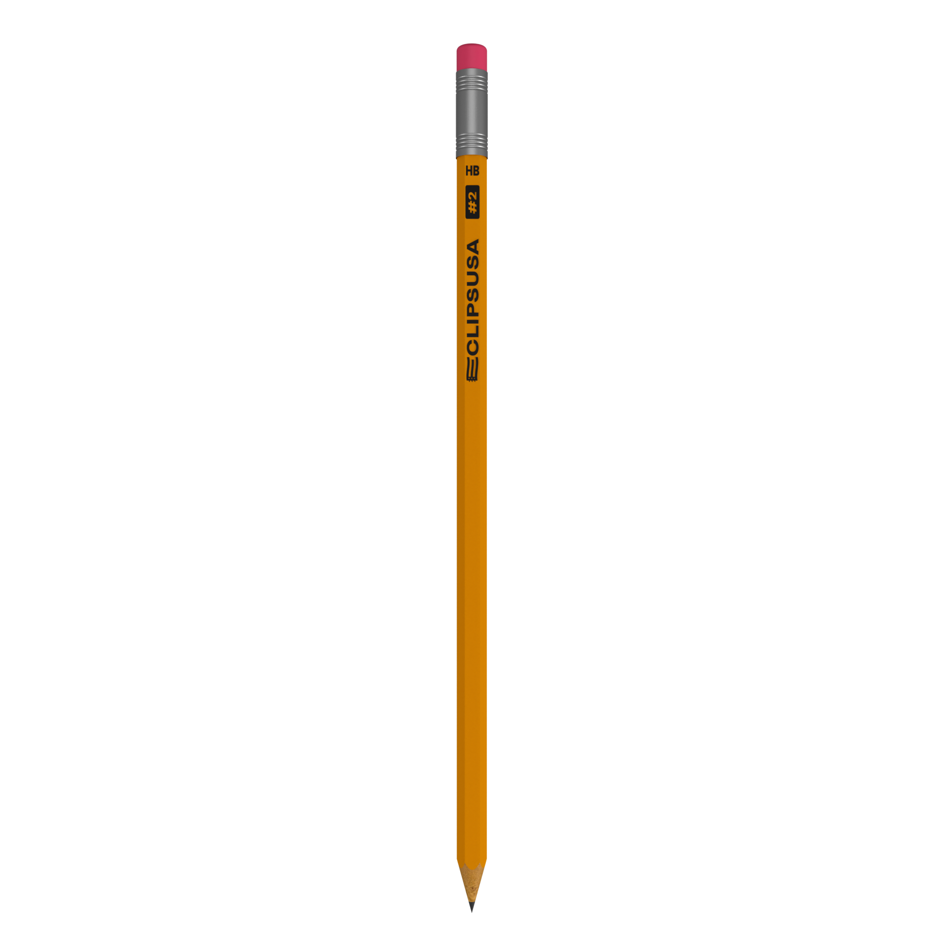 # 2HB Pencils: Pre-Sharpened, (Yellow), Bulk, units/1000 – E-Clips USA