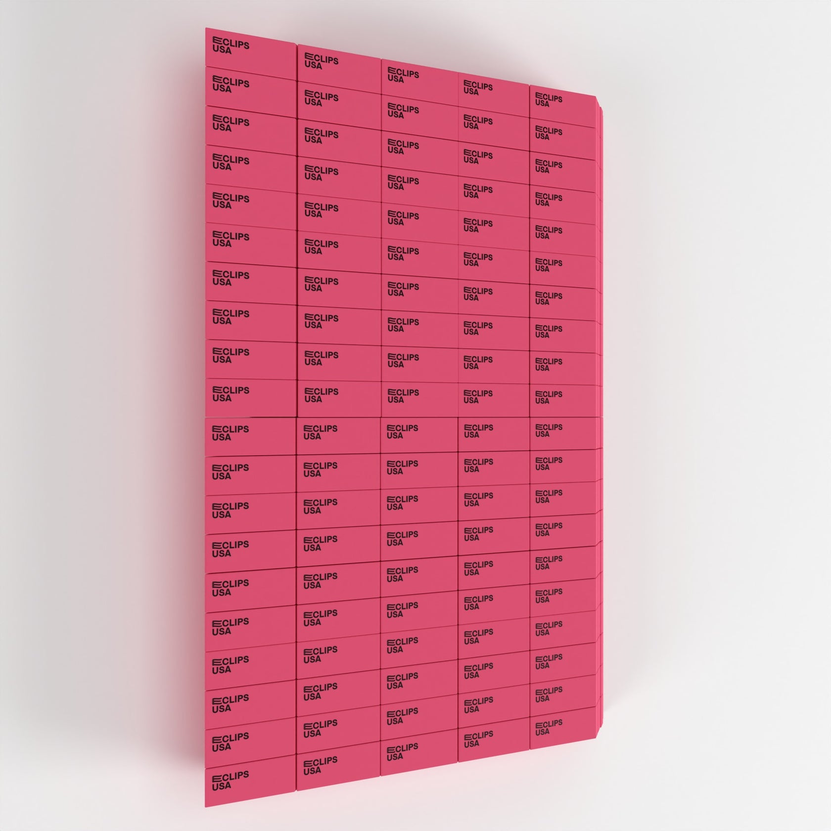 500 Units: E-Clips USA Classic Pink Erasers