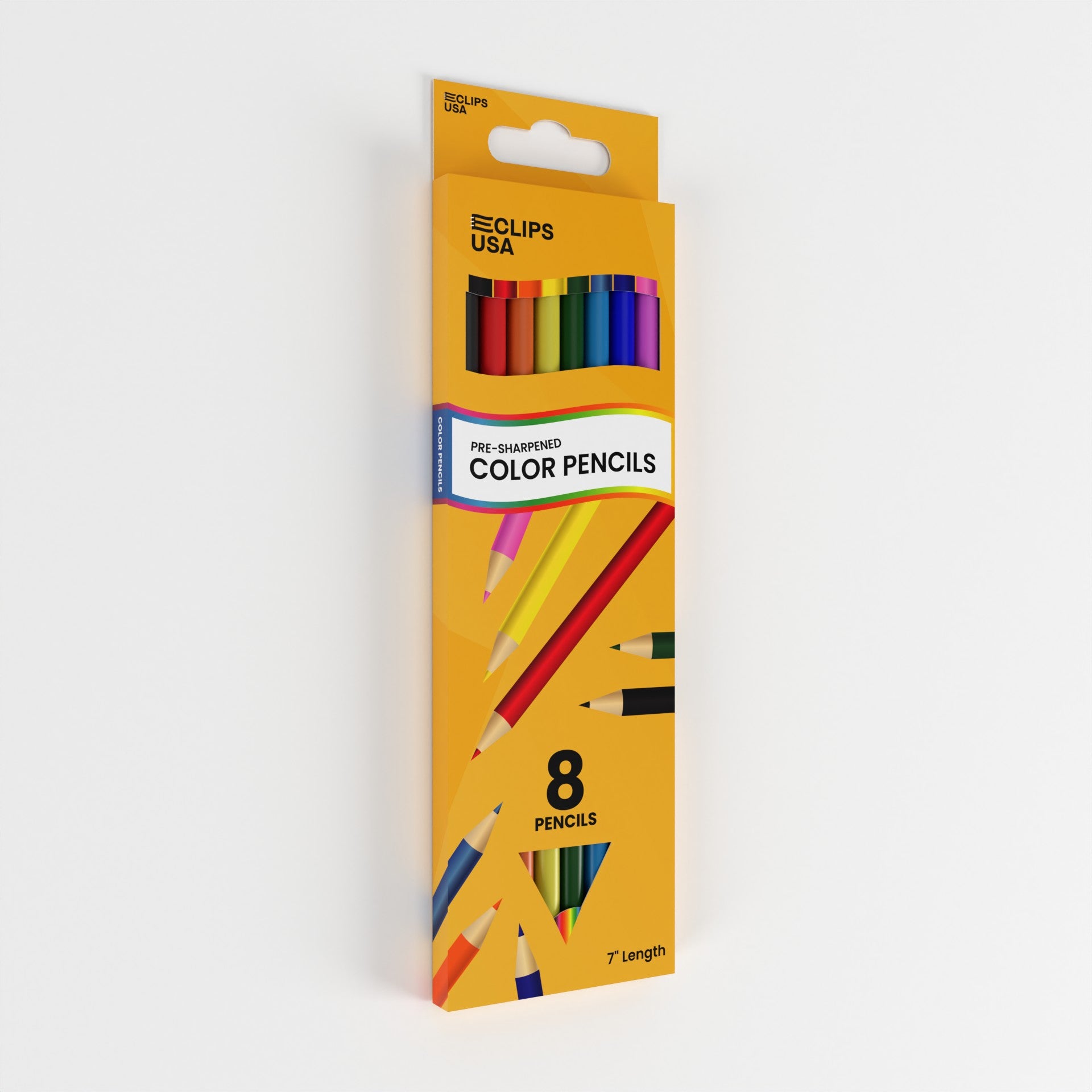 80 Units: E-Clips USA Colored Pencils