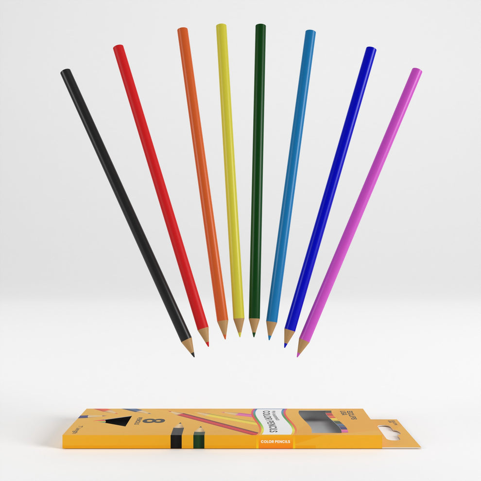 80 Units: E-Clips USA Colored Pencils