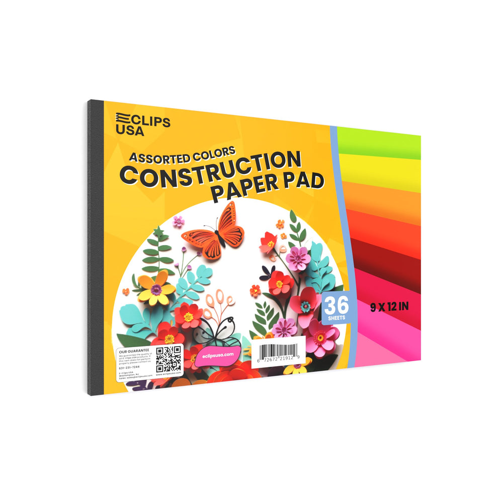 1728 Count: E-Clips USA Construction Paper Pad