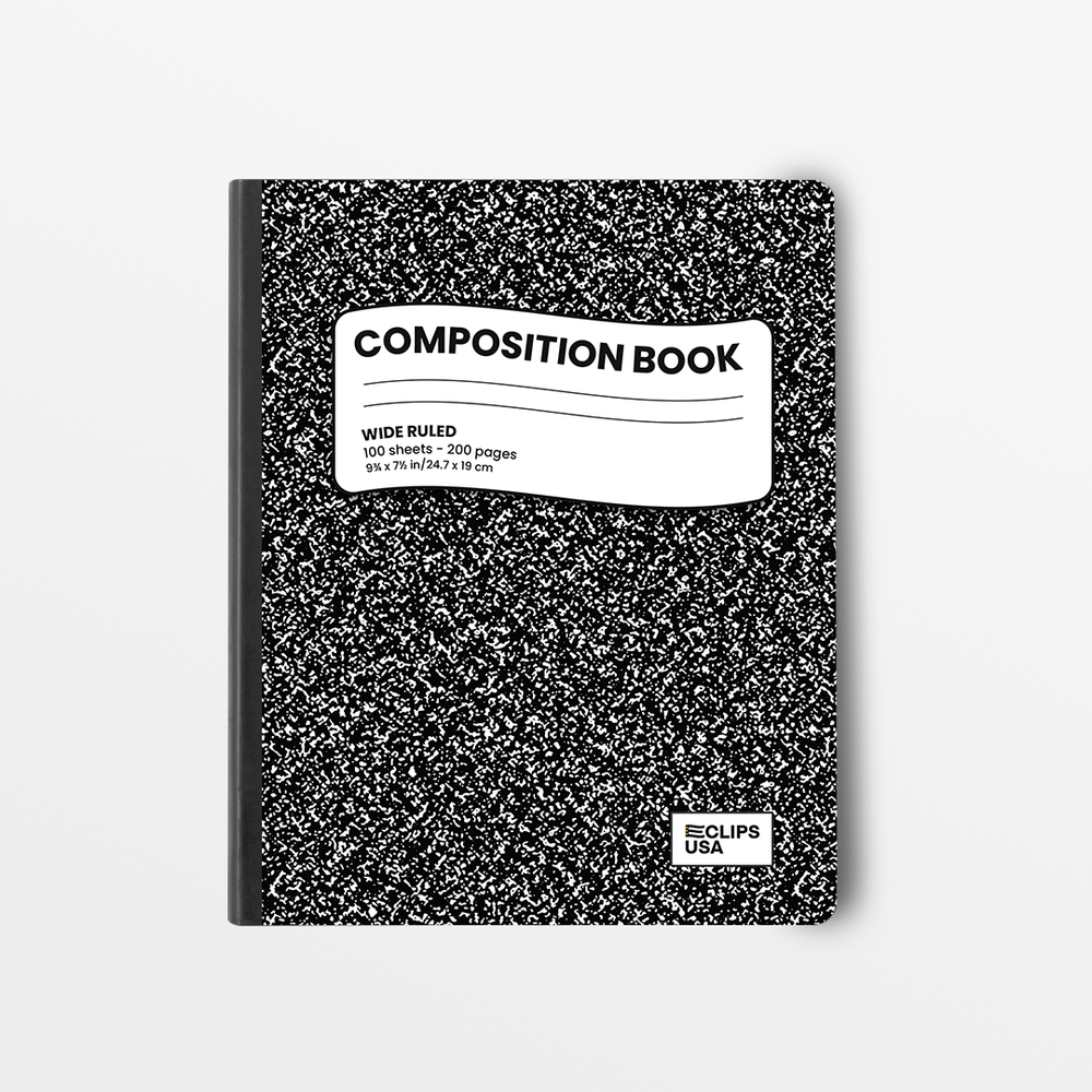 Black Graph-Ruled Composition Notebook in Bulk – E-Clips USA
