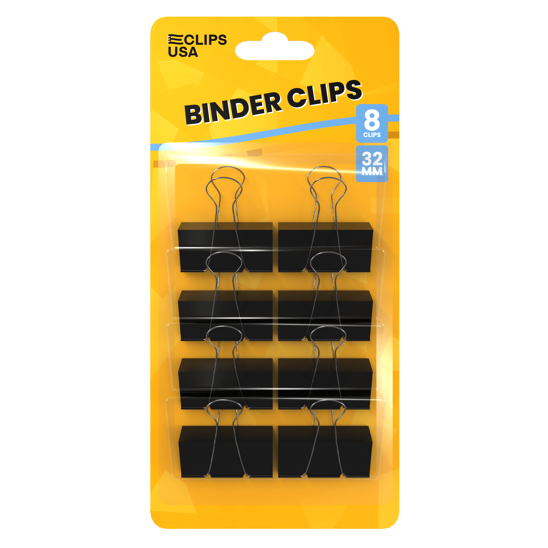 384 Count: E-Clips USA Large Binder Clips