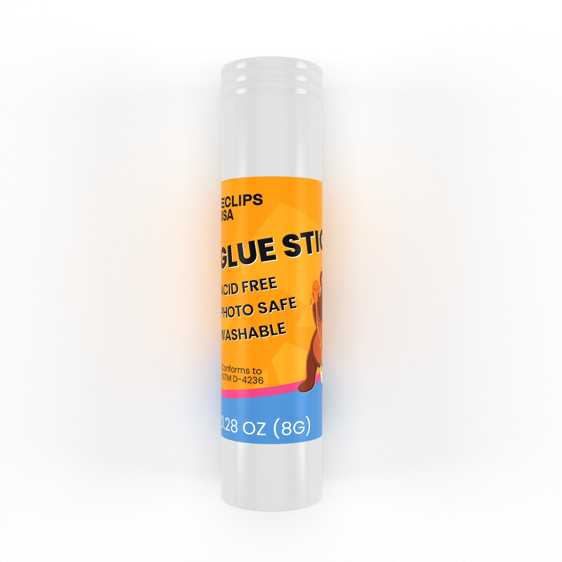 500 Units: E-Clips USA Clear Glue Sticks