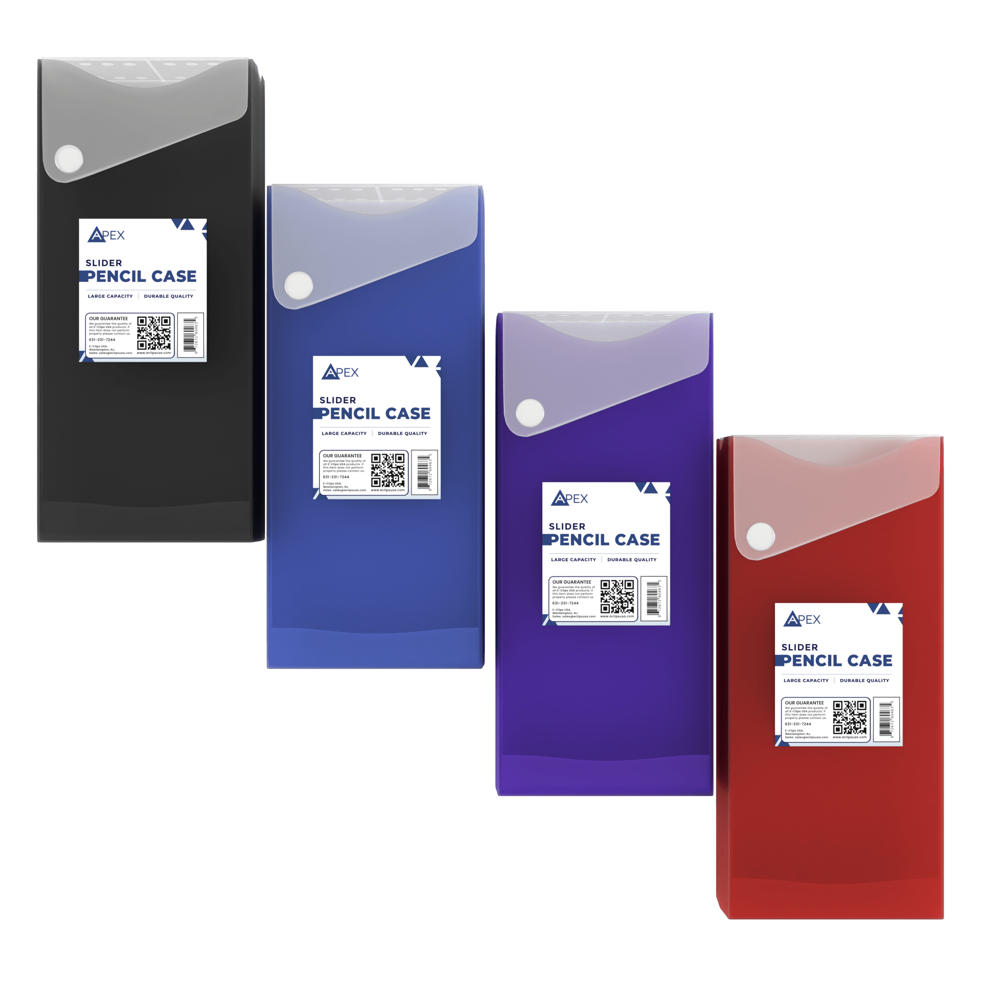 48 Units: E-Clips USA Slider Pencil Box