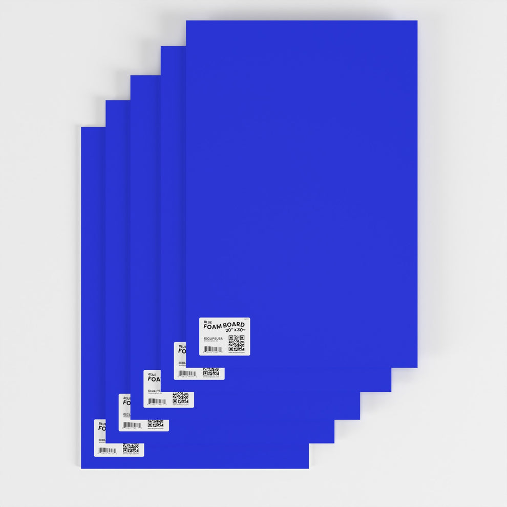 25 Units: E-Clips USA Blue Foam Boards